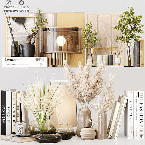 Decorative Set 096 3D model | CGTrader