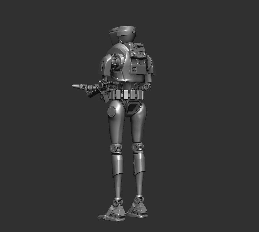 JOINTED New Republic Security Droids 3D model 3D printable | CGTrader