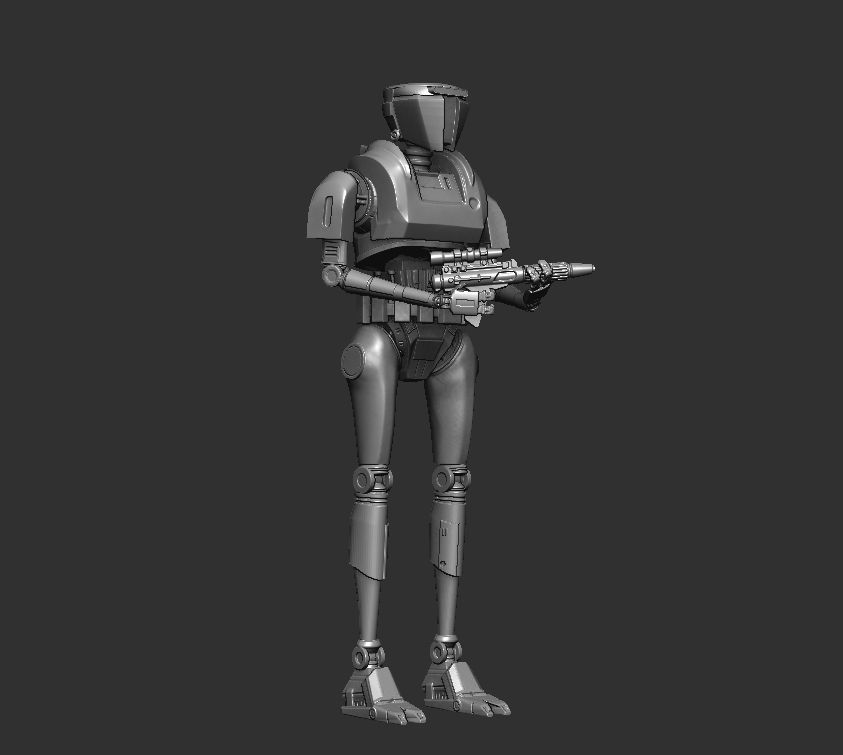 JOINTED New Republic Security Droids 3D model 3D printable | CGTrader