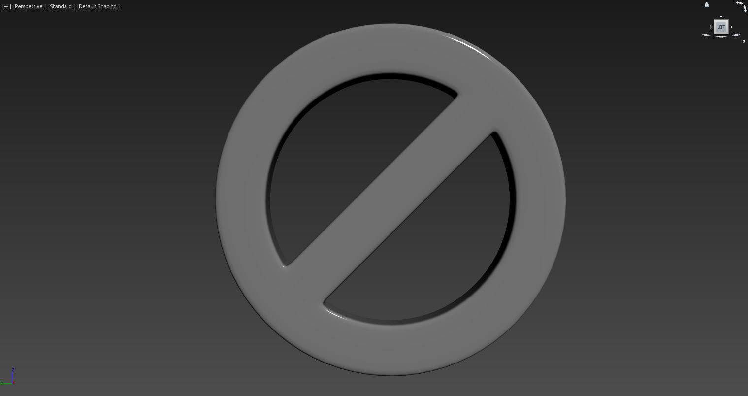 No symbol 3D model | CGTrader