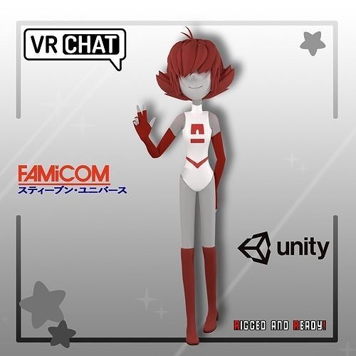 Famicom The Pearl From SU Vrchat Ready 3D Model 3D model rigged | CGTrader