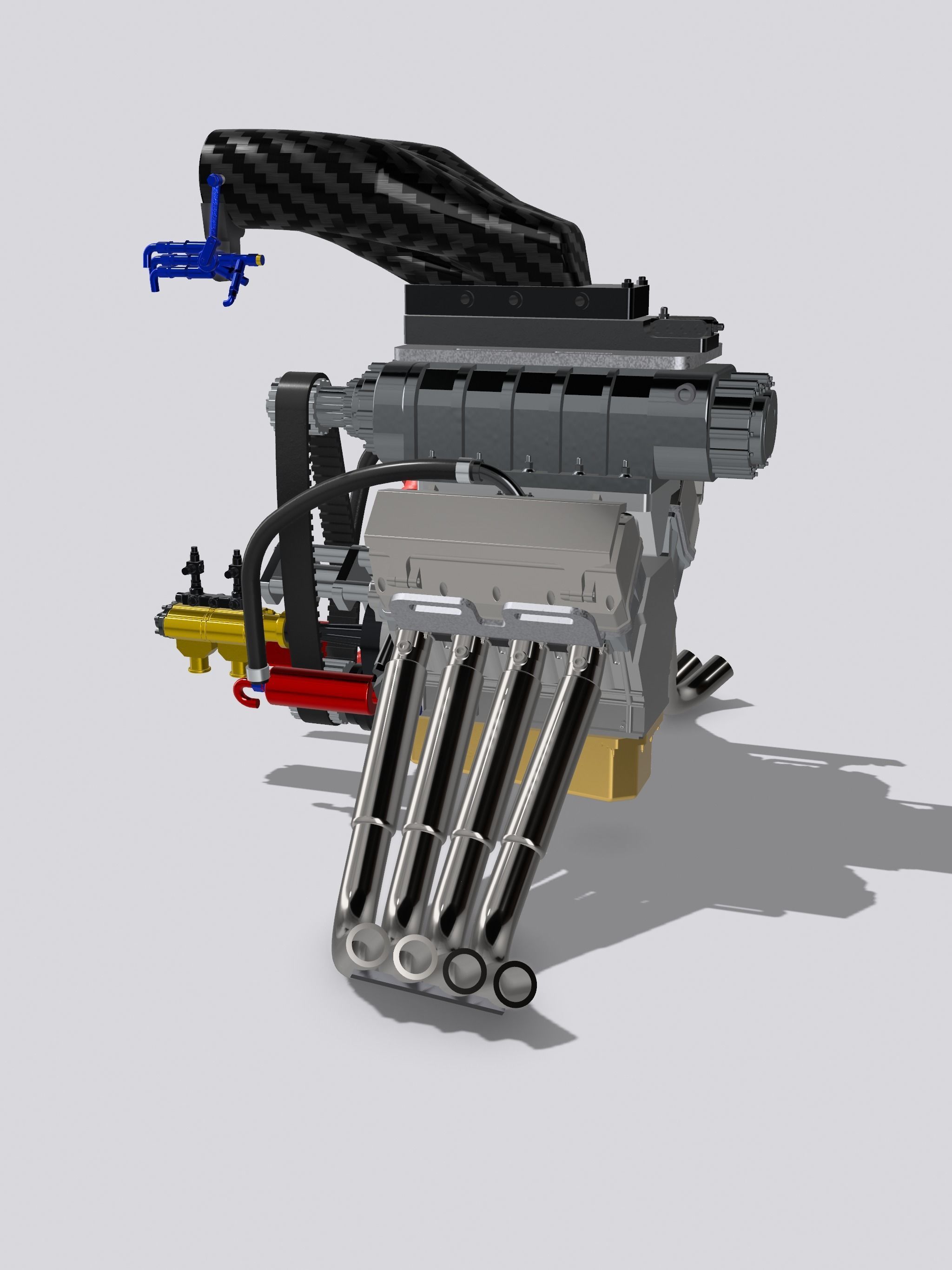 FUNNY CAR Blown Nitro Hemi Complete with Options 3D model 3D printable | CGTrader