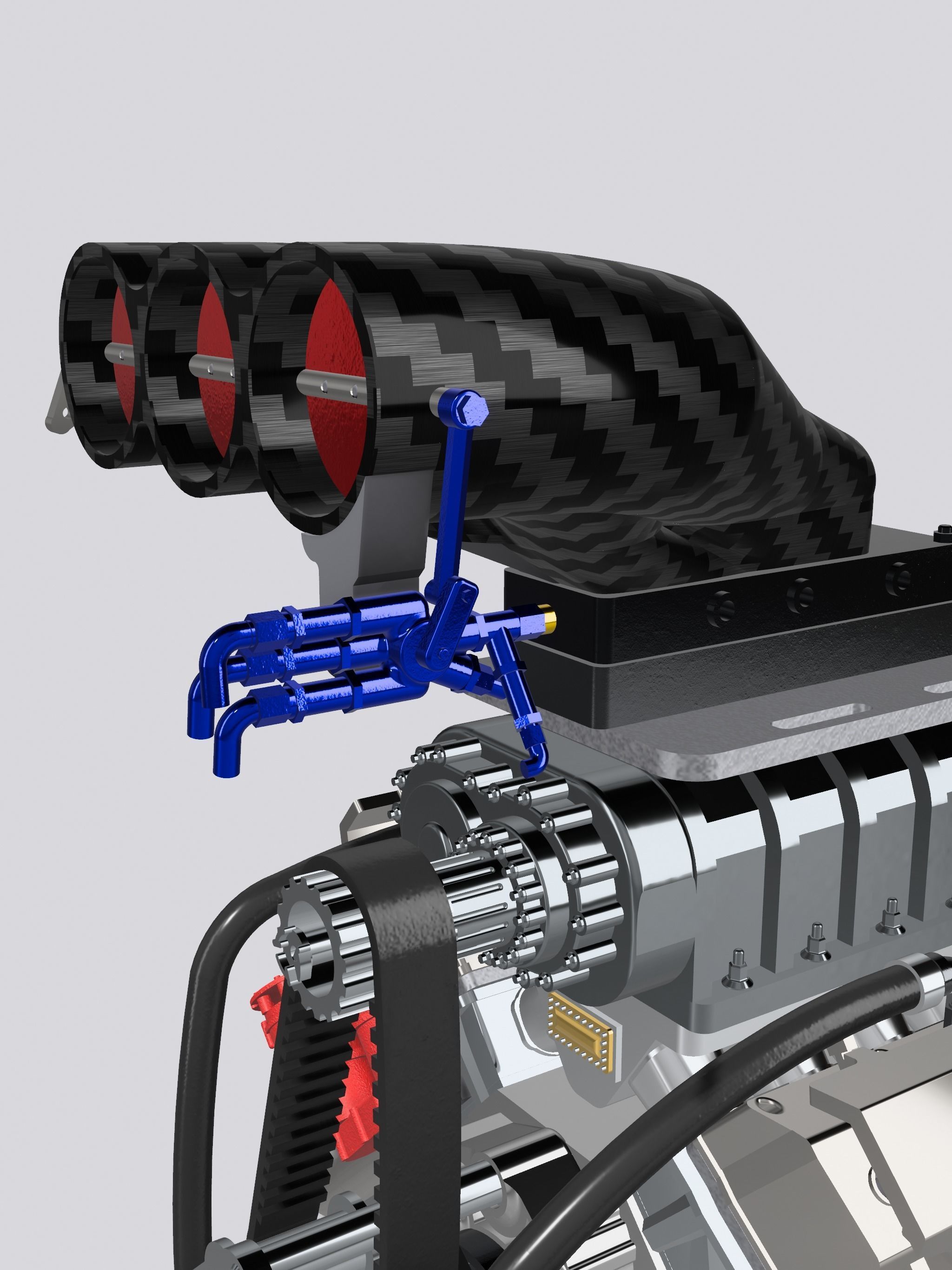 FUNNY CAR Blown Nitro Hemi Complete with Options 3D model 3D printable ...