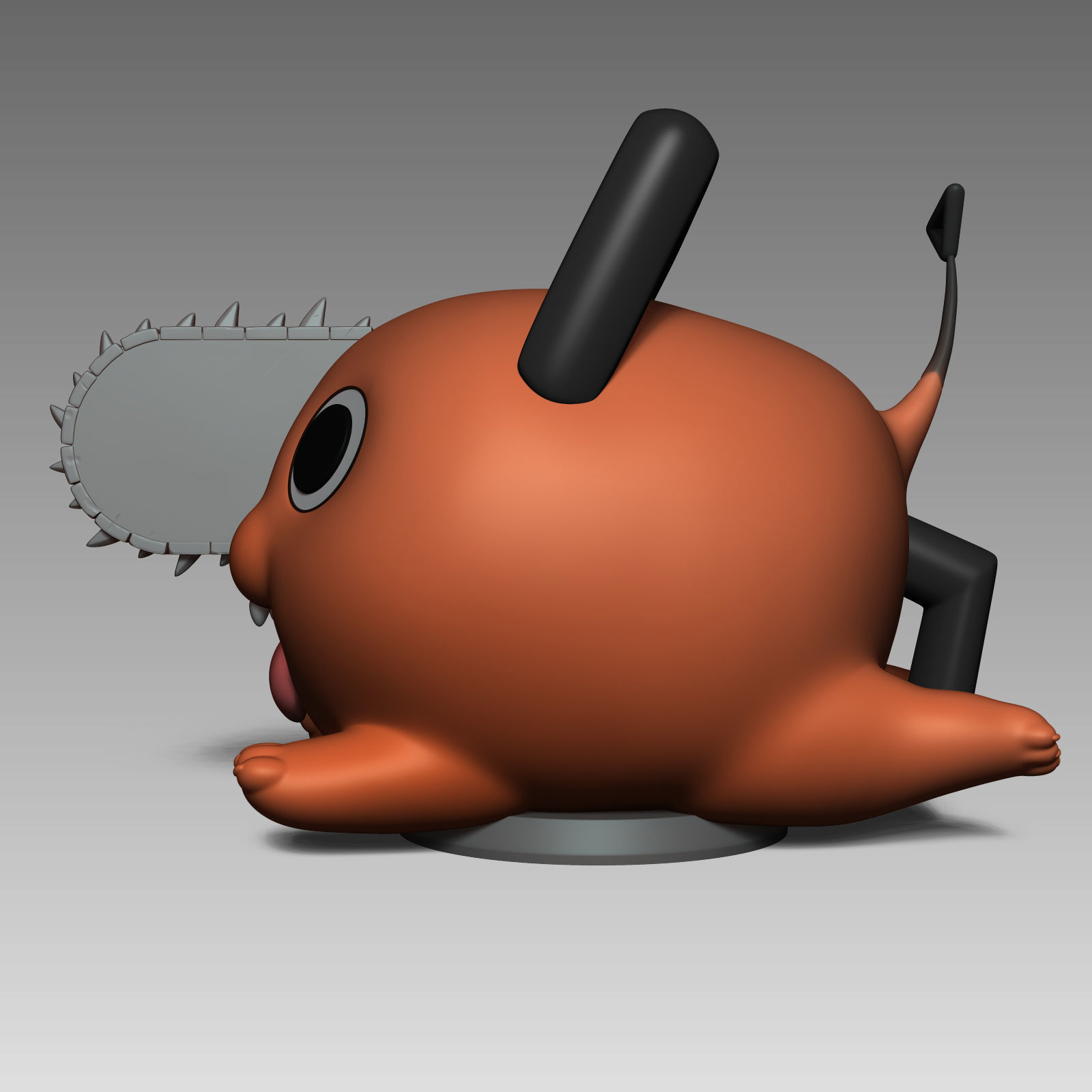 Chainsaw man Pochita free 3D model 3D printable | CGTrader