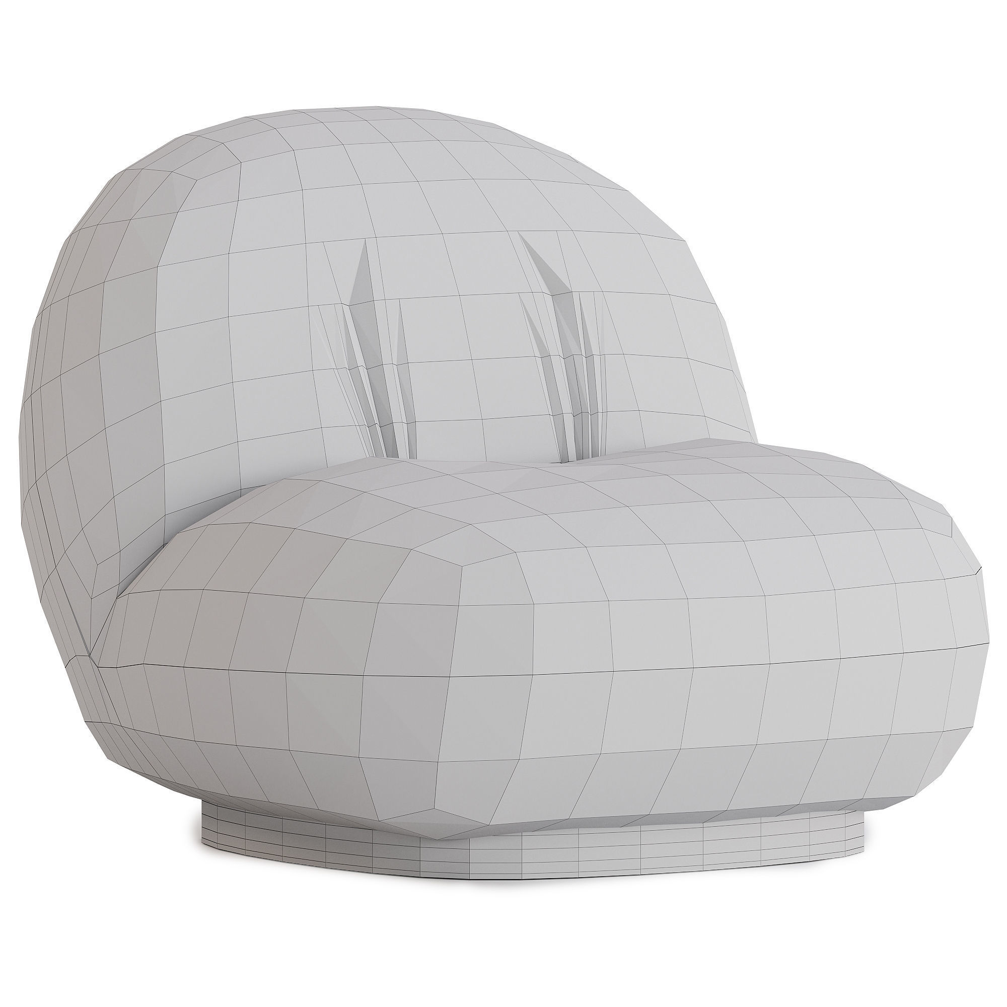 Gubi Pacha lounge chair 3D model | CGTrader
