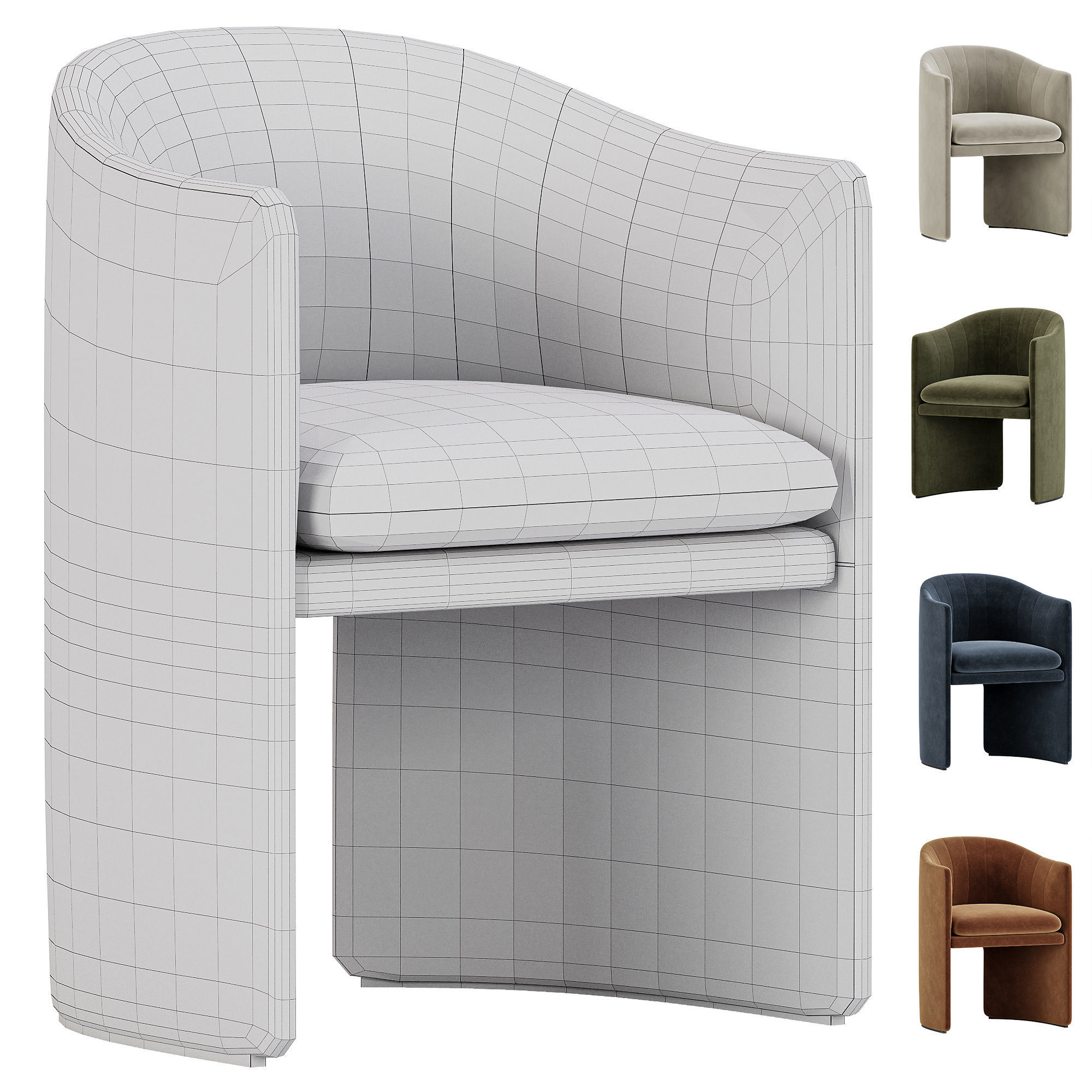 Lofar Dining Chair Skandium 3D model | CGTrader