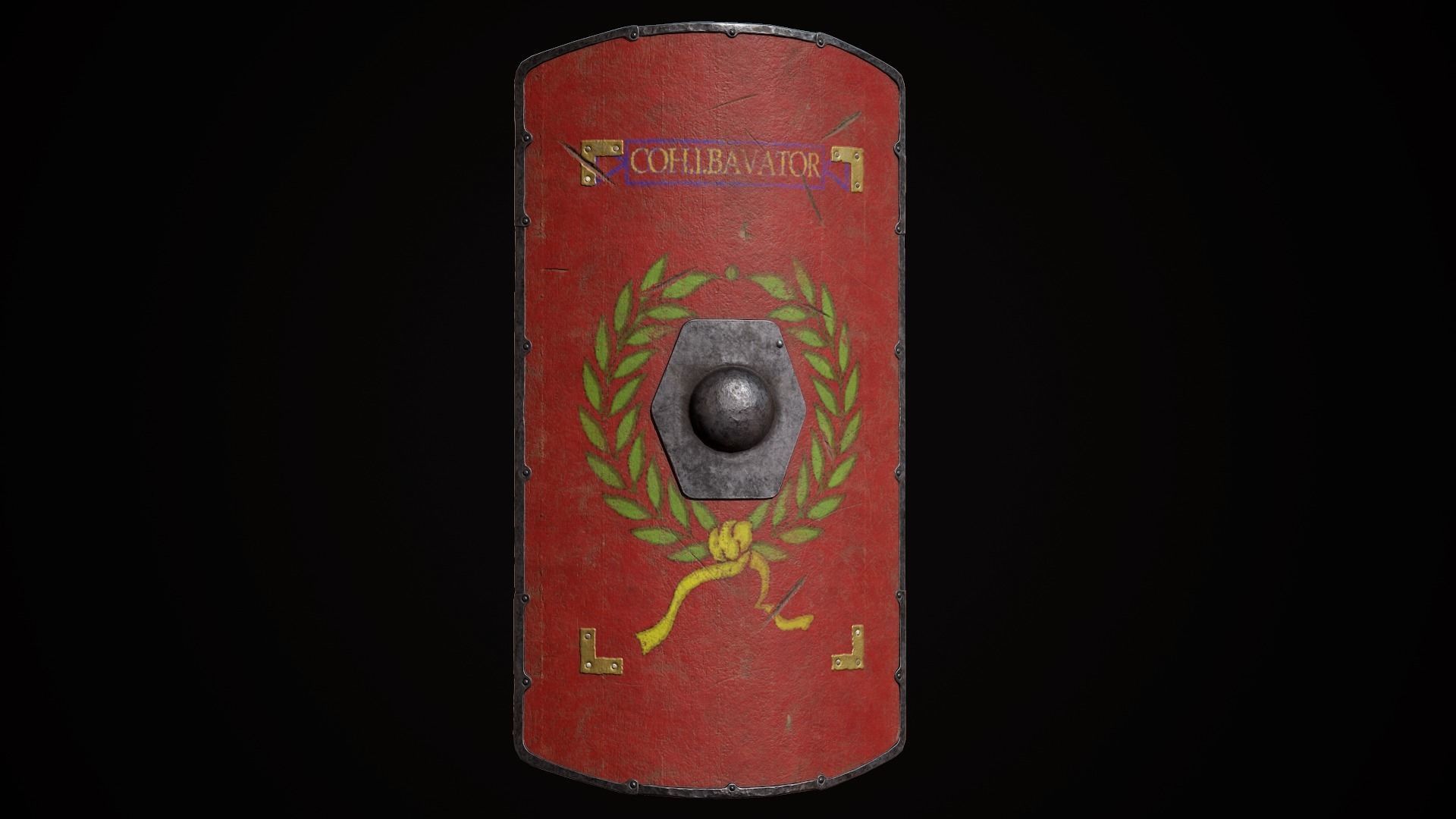 3D model Roman Shield - Scutum B VR / AR / low-poly | CGTrader