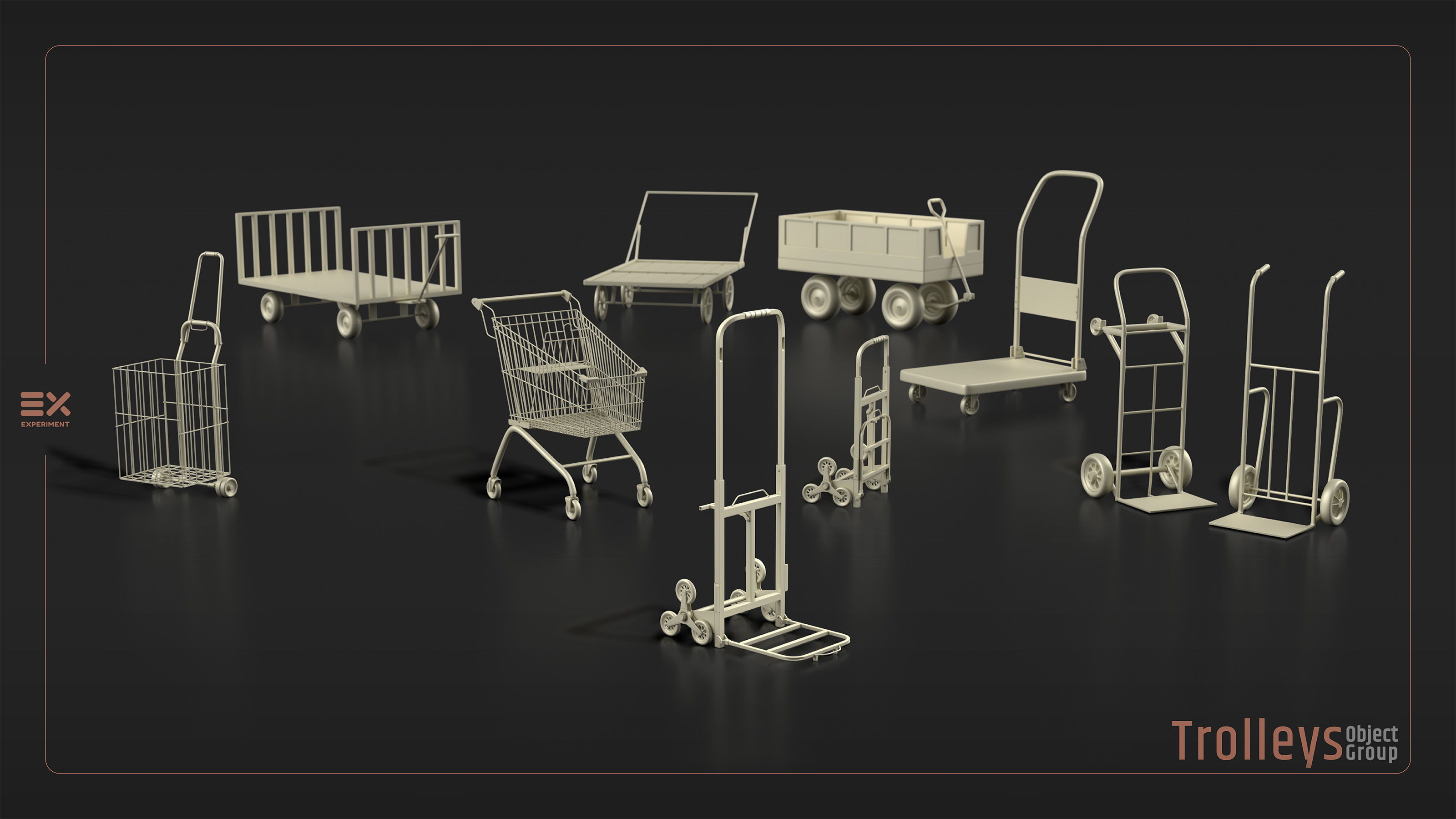 3D model 101 Warehouse Props VR / AR / low-poly | CGTrader