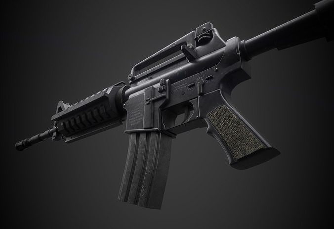 3D model M4A1 Cabine Gun VR / AR / low-poly | CGTrader