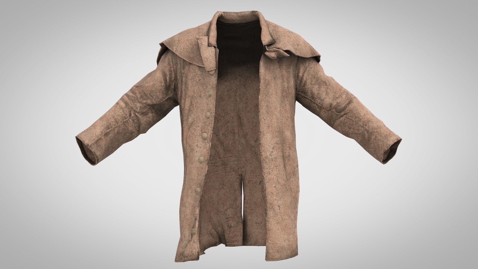 3D model Old coat VR / AR / low-poly | CGTrader