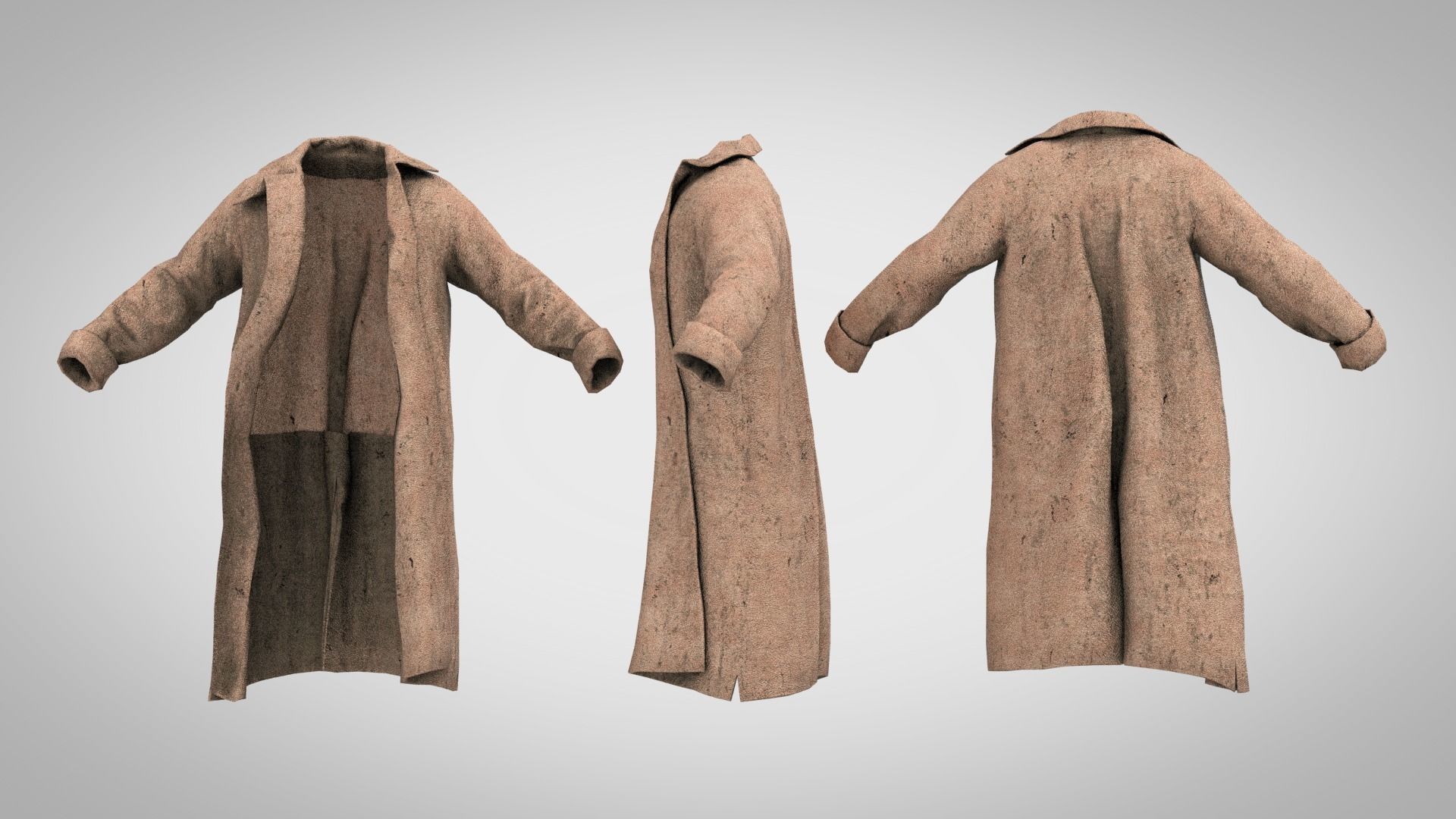 3D model Old coat VR / AR / low-poly | CGTrader