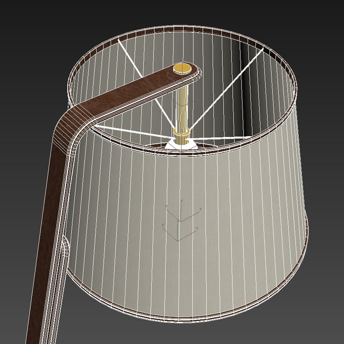 Ralph Lauren Devin Floor Lamp In Saddle Leather 3D model | CGTrader