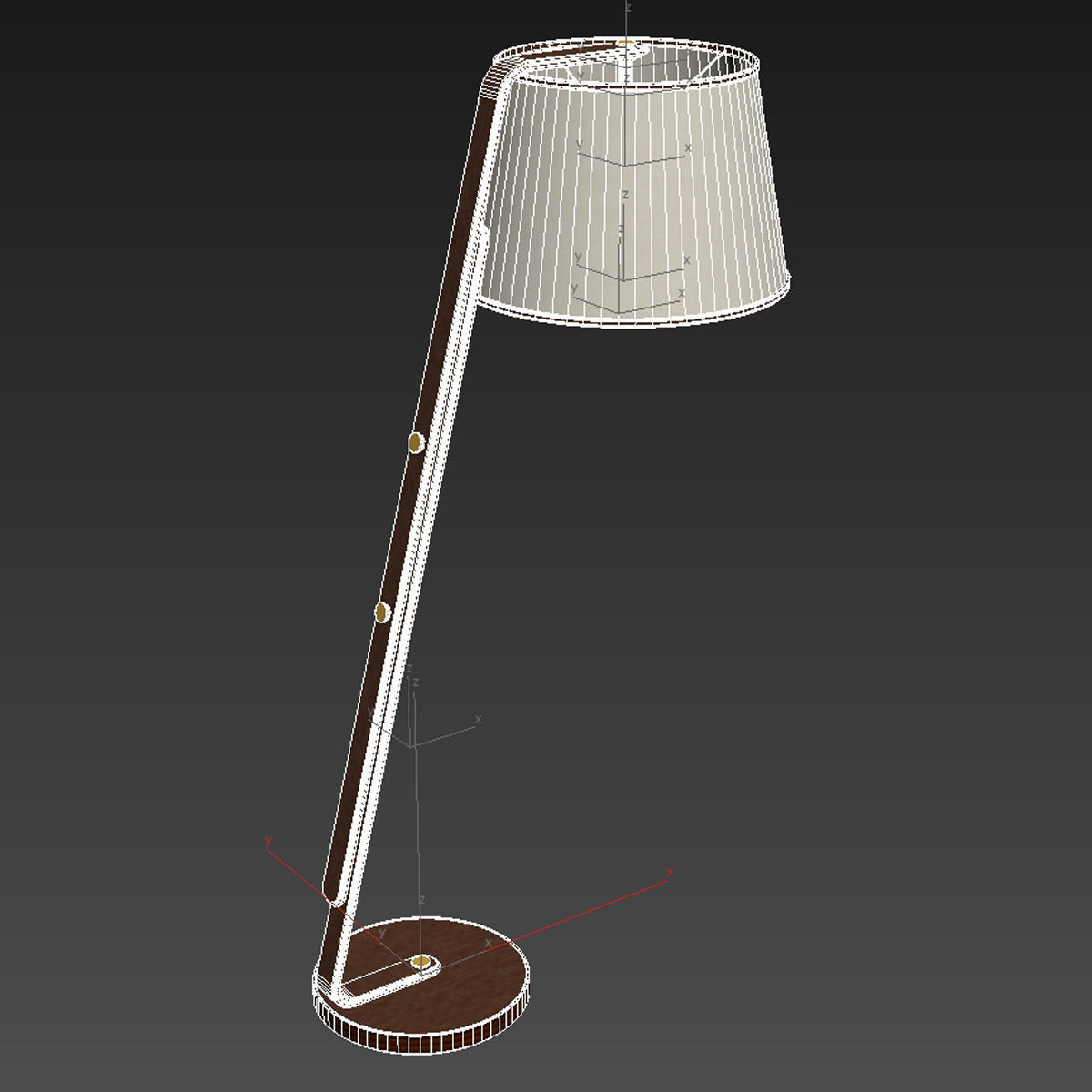 Ralph Lauren Devin Floor Lamp In Saddle Leather 3D model | CGTrader