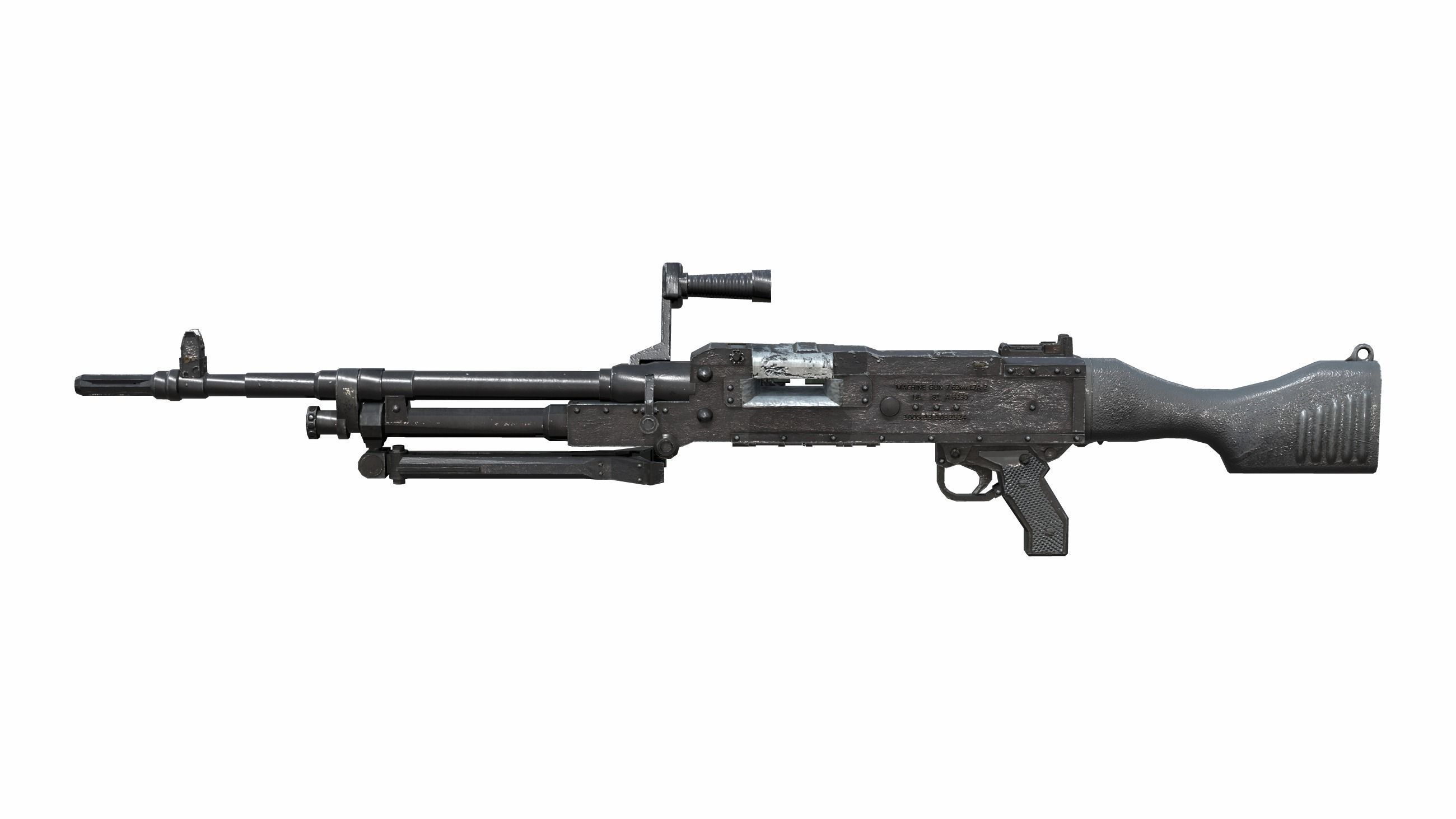 3D model Military Combat Machine Gun VR / AR / low-poly | CGTrader
