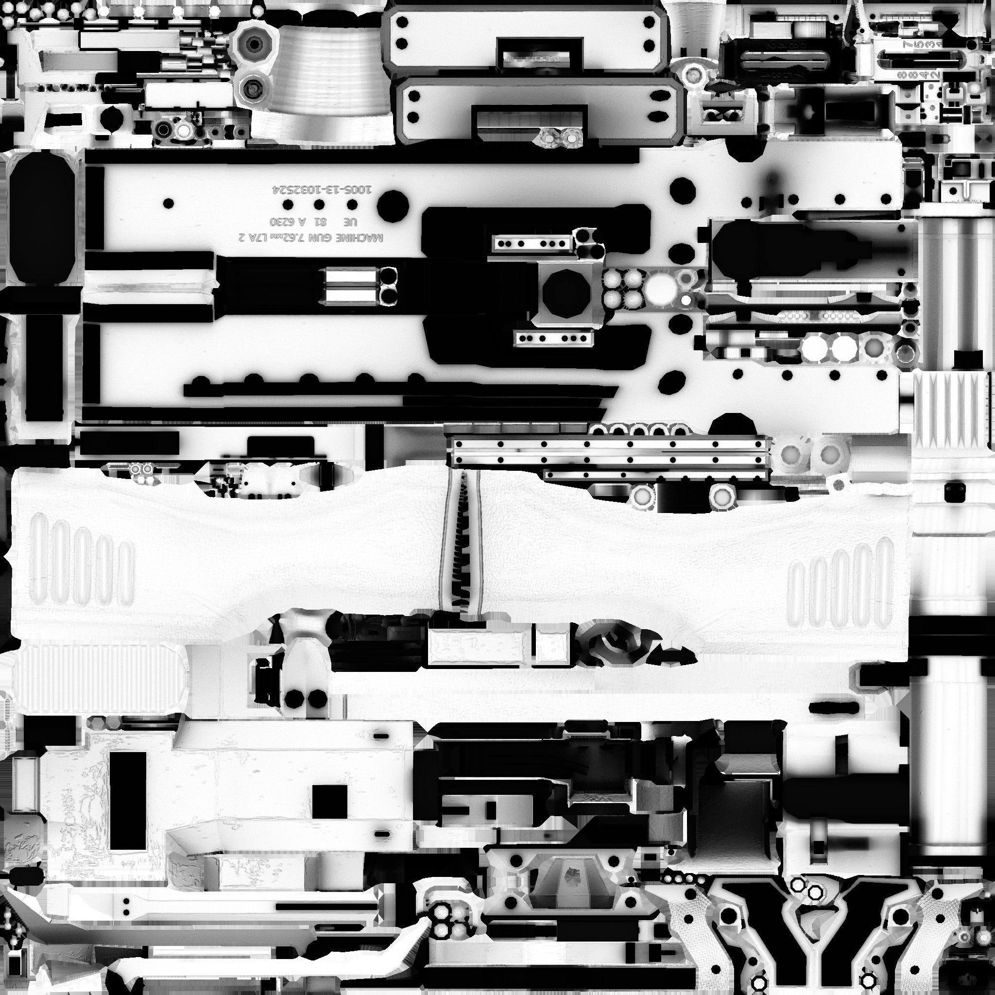 3D model Military Combat Machine Gun VR / AR / low-poly | CGTrader
