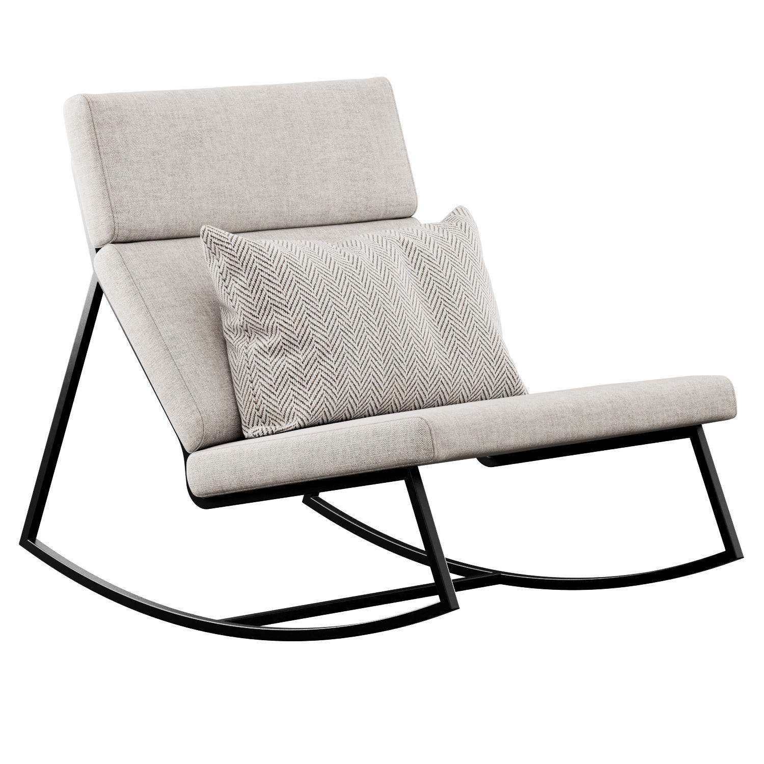 GT Rocker Chair By Gus Modern 3D model | CGTrader