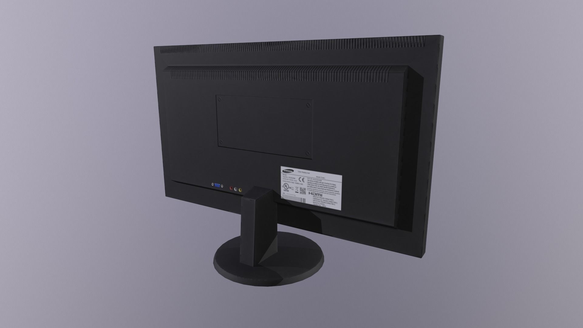 3D model Monitor PC personal computer office gaming display LCD Screen ...