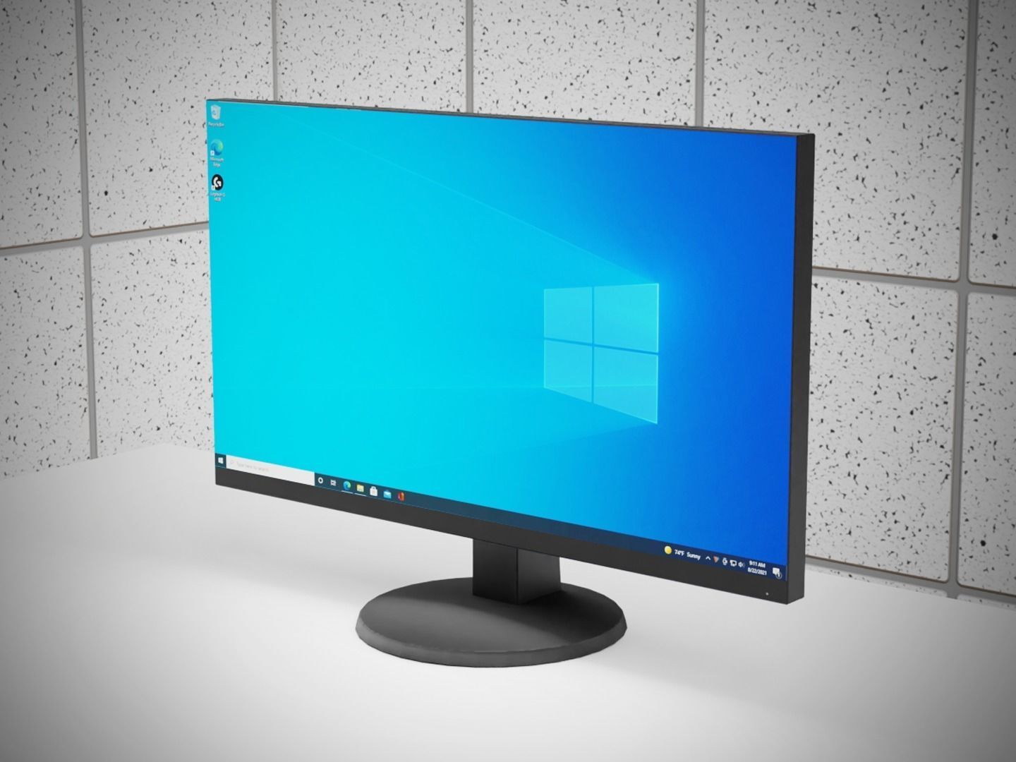 3D model Monitor PC personal computer office gaming display LCD Screen ...