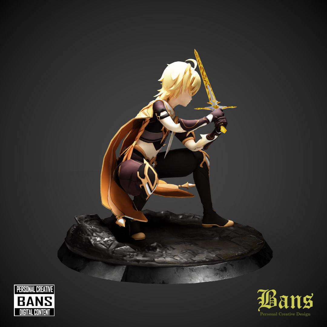 3D Print Action Figure Aether Genshin Impact 3D model 3D printable ...