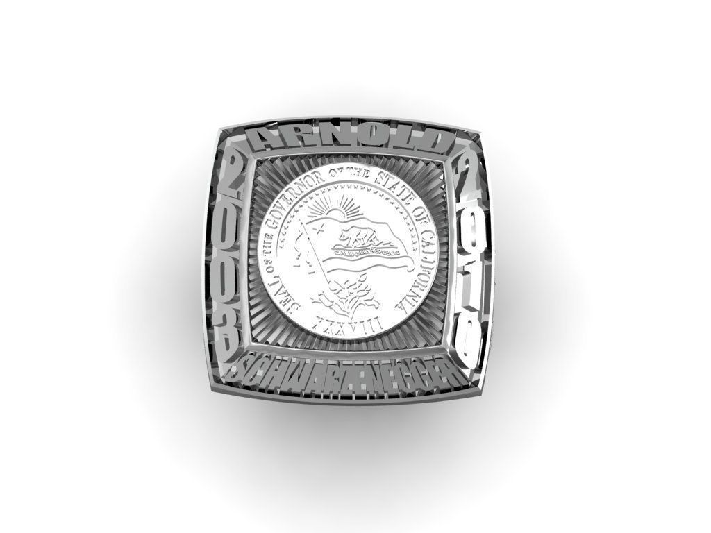 schwarzenegger ring 3D model 3D printable | CGTrader