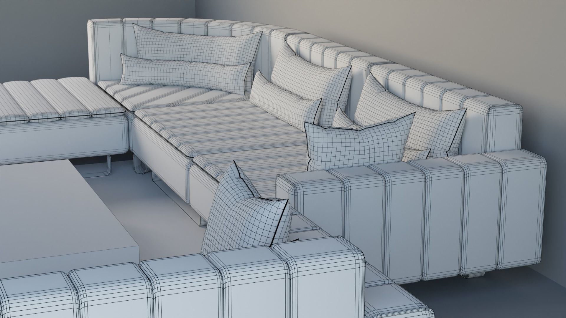 Sofa Set 01 free 3D model | CGTrader