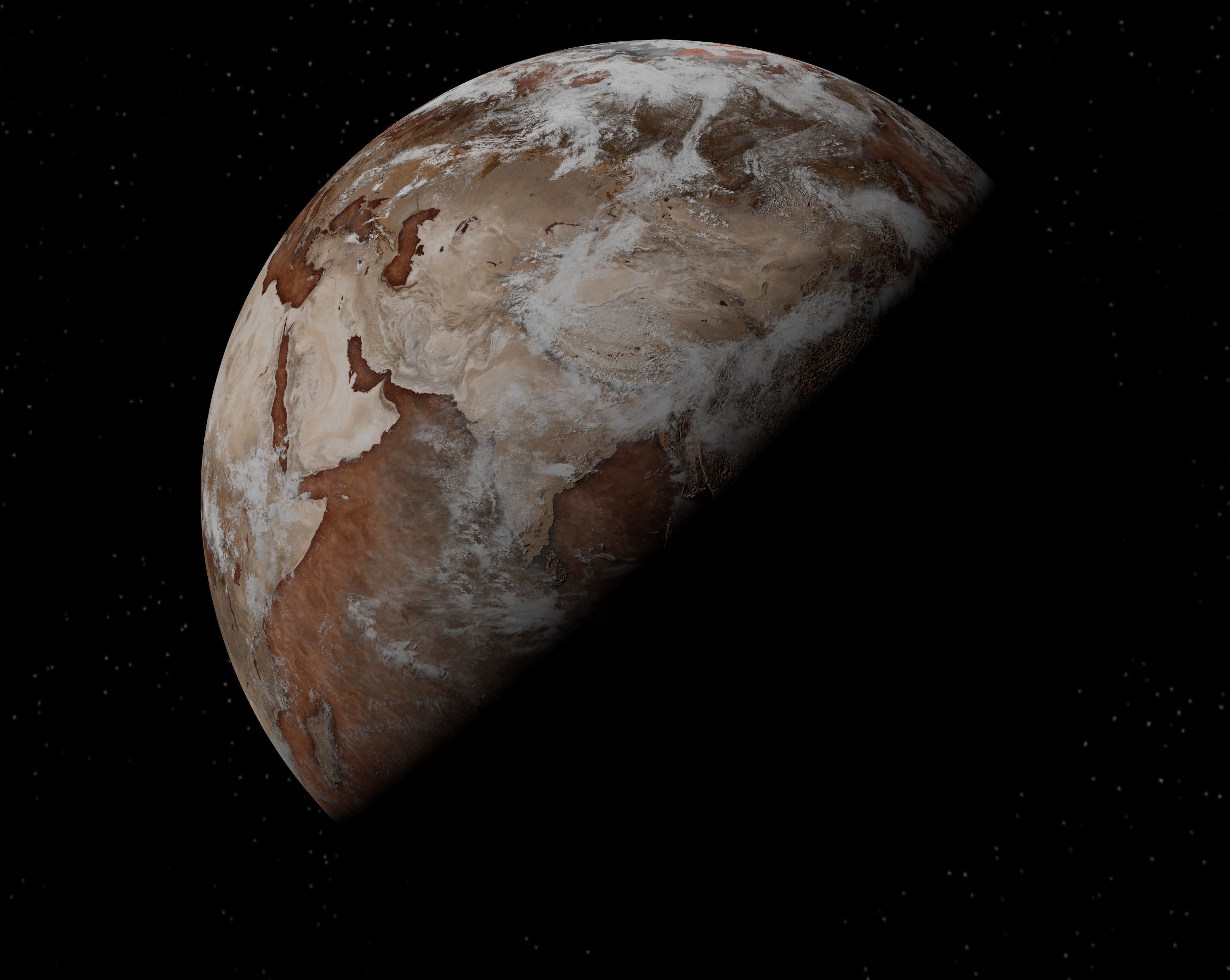 3D model Dried up planet earth VR / AR / low-poly | CGTrader