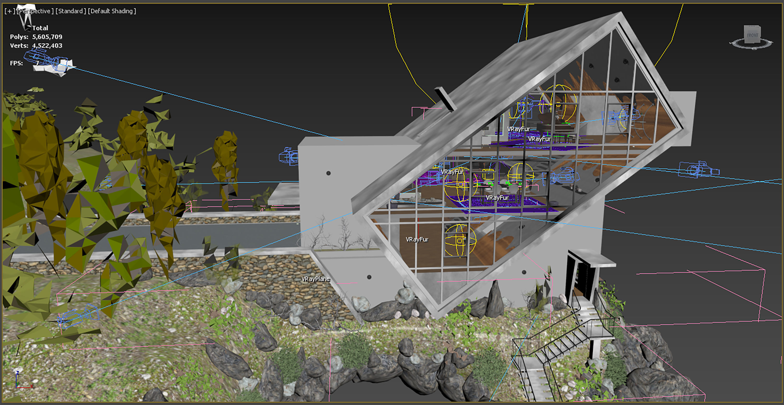 SLOPED HOUSE 3D model | CGTrader