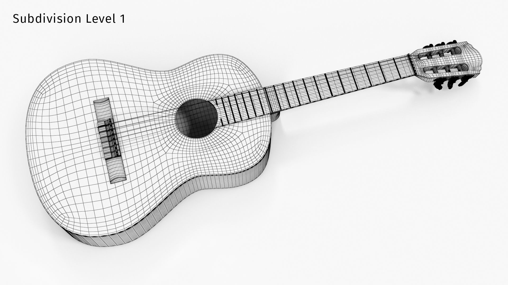 Classical Guitar 3D model | CGTrader