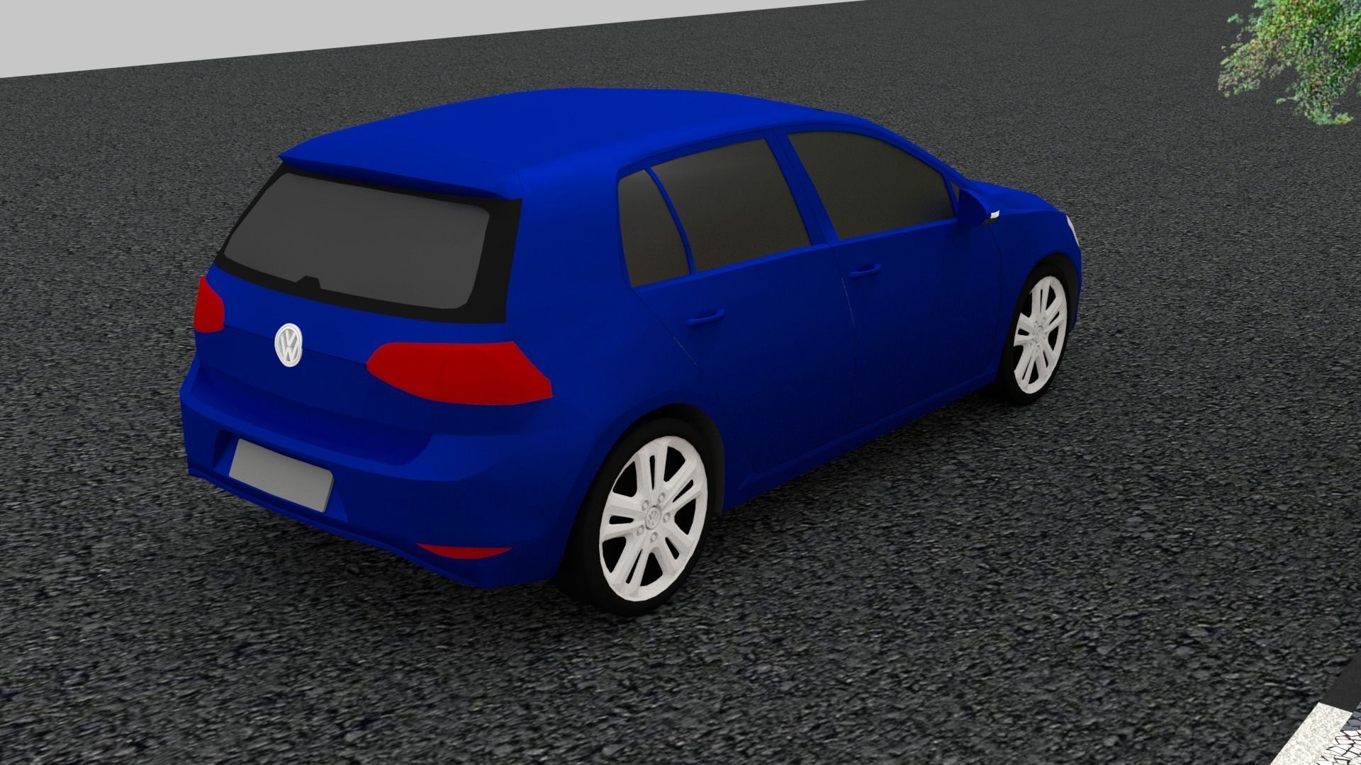 3D model VW Golf 7 VR / AR / low-poly | CGTrader