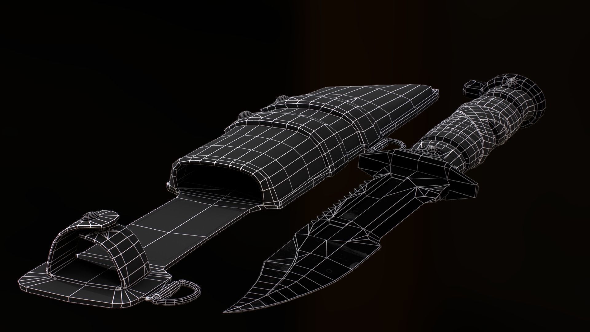 3D model Game ready tactical knife asset VR / AR / low-poly | CGTrader