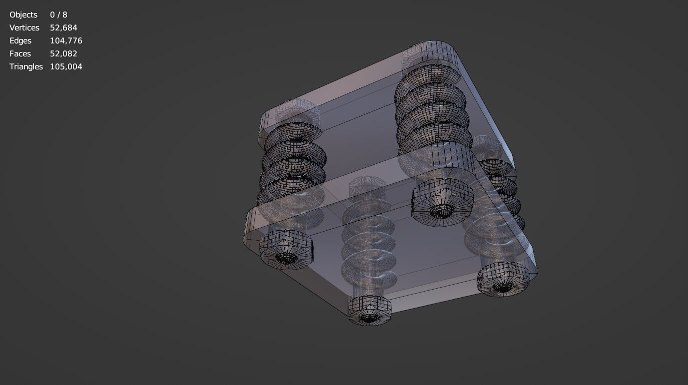 3D model Base Plate Spring Bolt VR / AR / low-poly | CGTrader