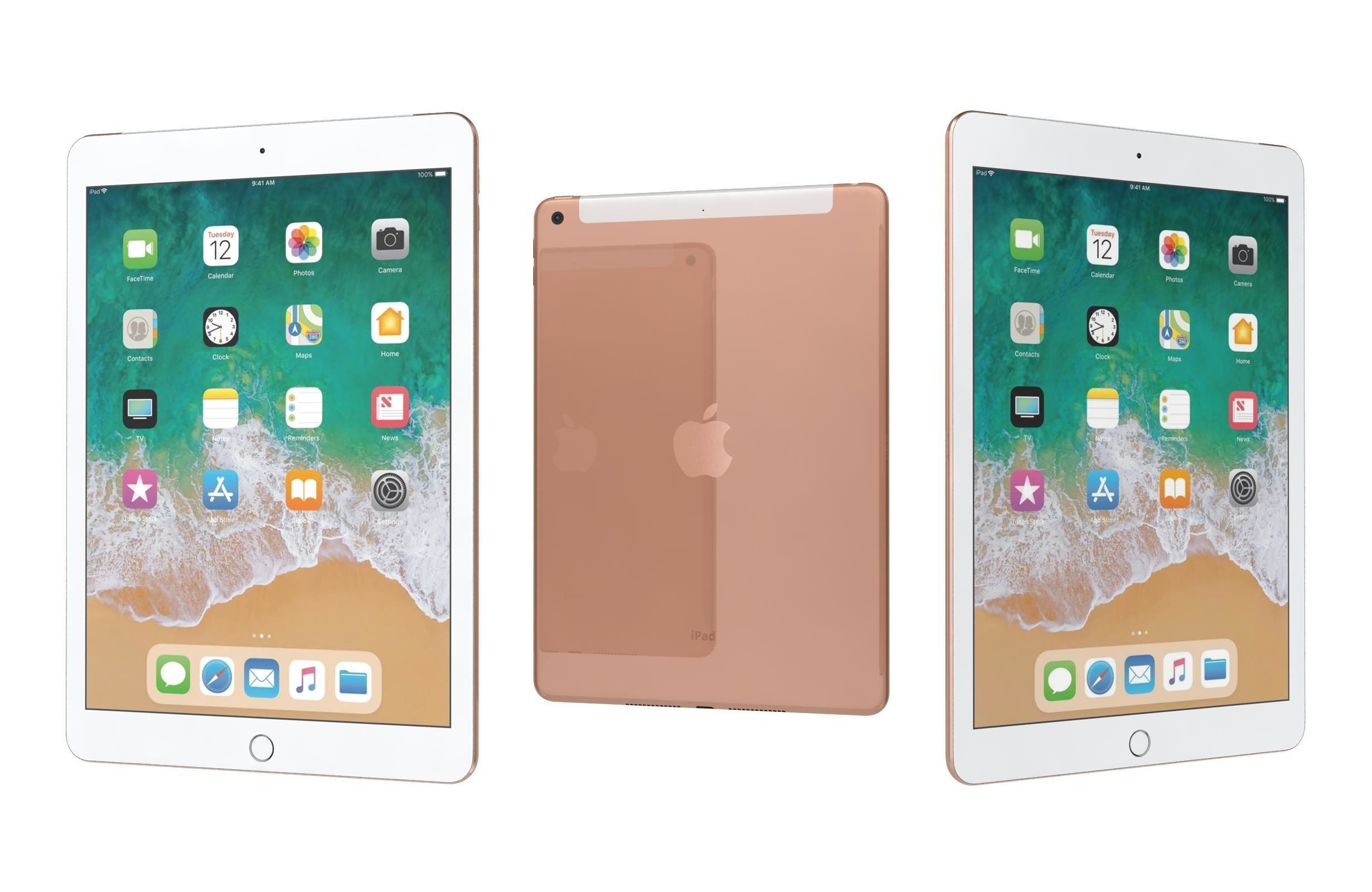 Apple iPad 9 7 6th Gen All Colors 3D model | CGTrader