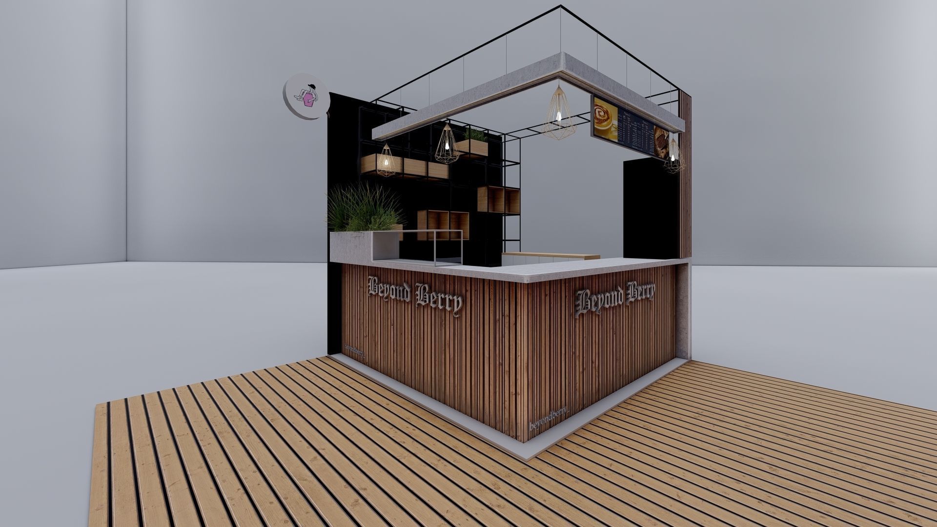 COFFEE KIOSK BOOTH 3D model | CGTrader