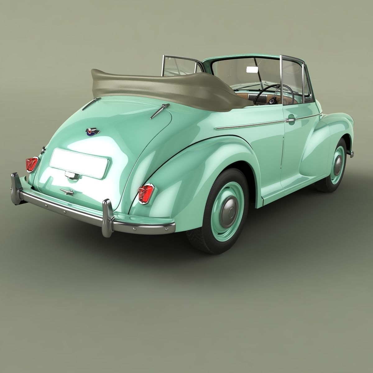 Morris Minor MM mk2 Cabrio 3D model | CGTrader