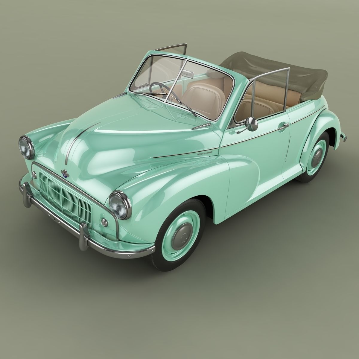 Morris Minor MM mk2 Cabrio 3D model | CGTrader