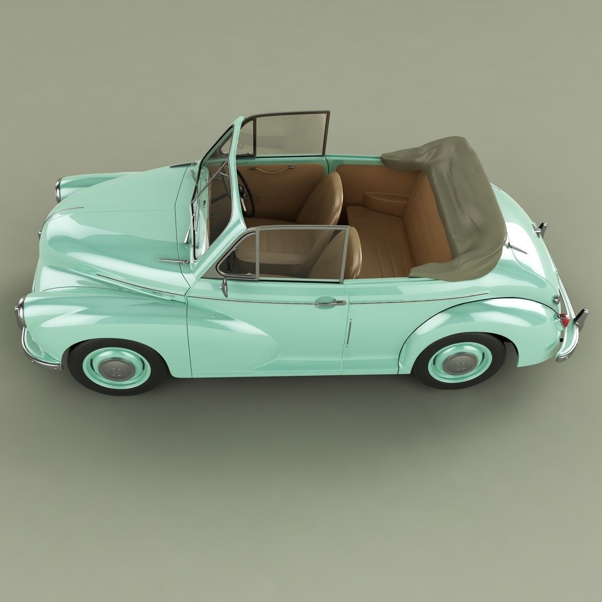 Morris Minor MM mk2 Cabrio 3D model | CGTrader