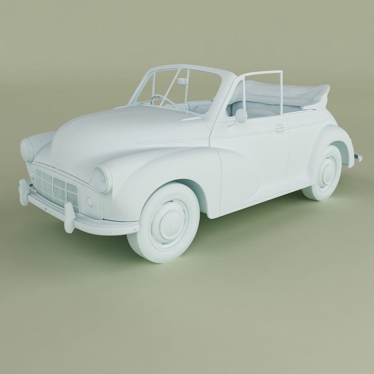 Morris Minor MM mk2 Cabrio 3D model | CGTrader