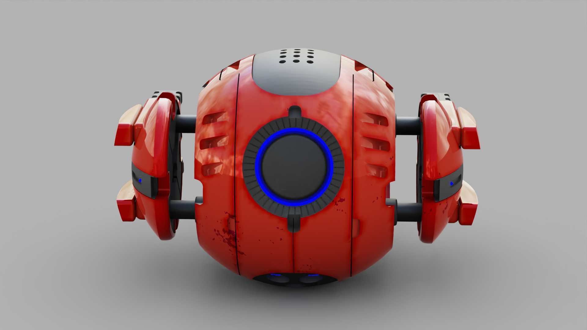 BALL DROID R-166 RIGGED 3D model rigged | CGTrader