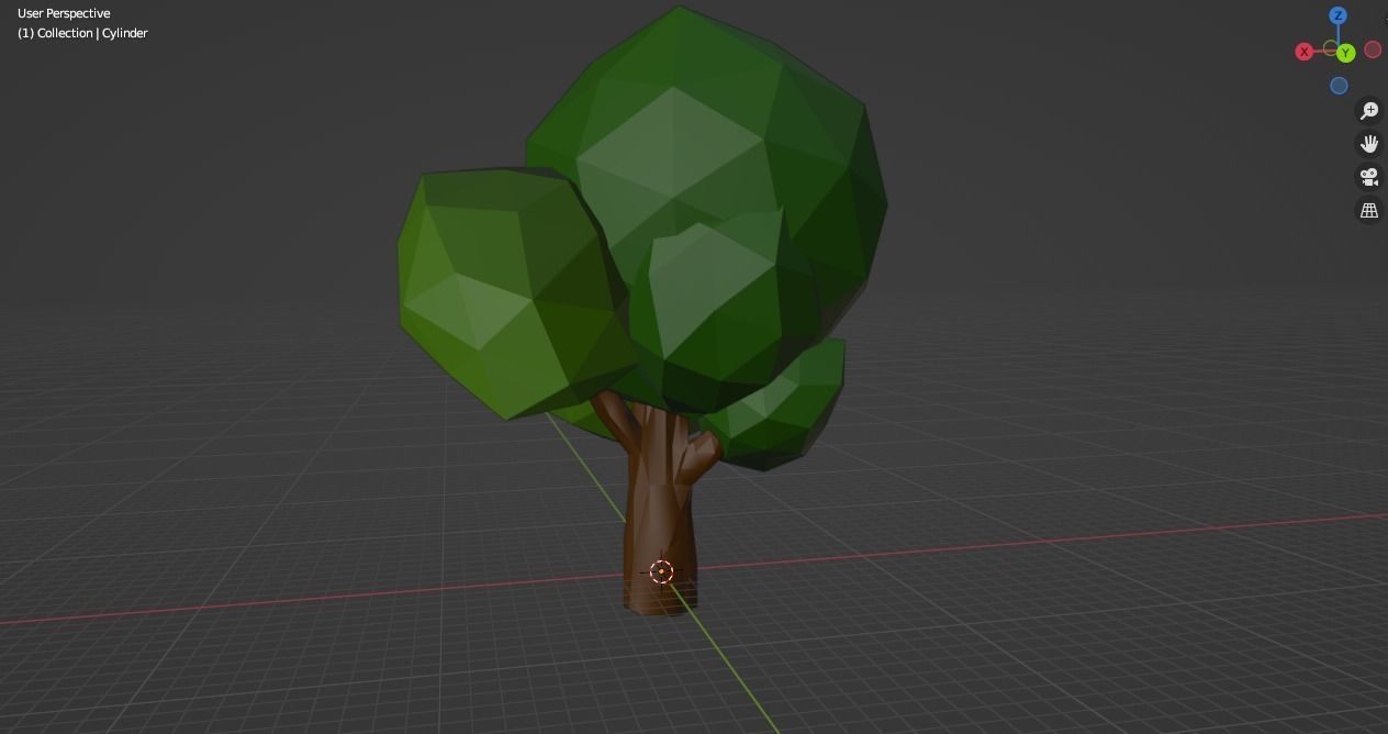 Low-poly Tree made of polygons free VR / AR / low-poly 3D model | CGTrader