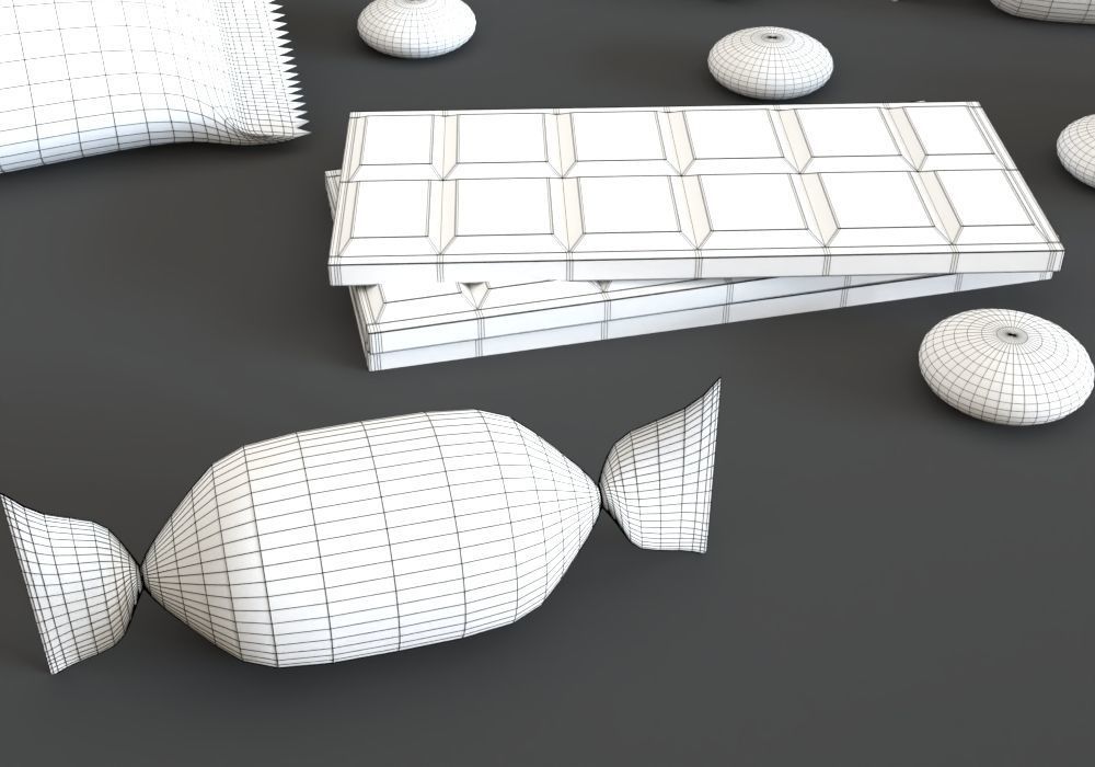 chocolate and candies pbr free VR / AR / low-poly 3D model | CGTrader