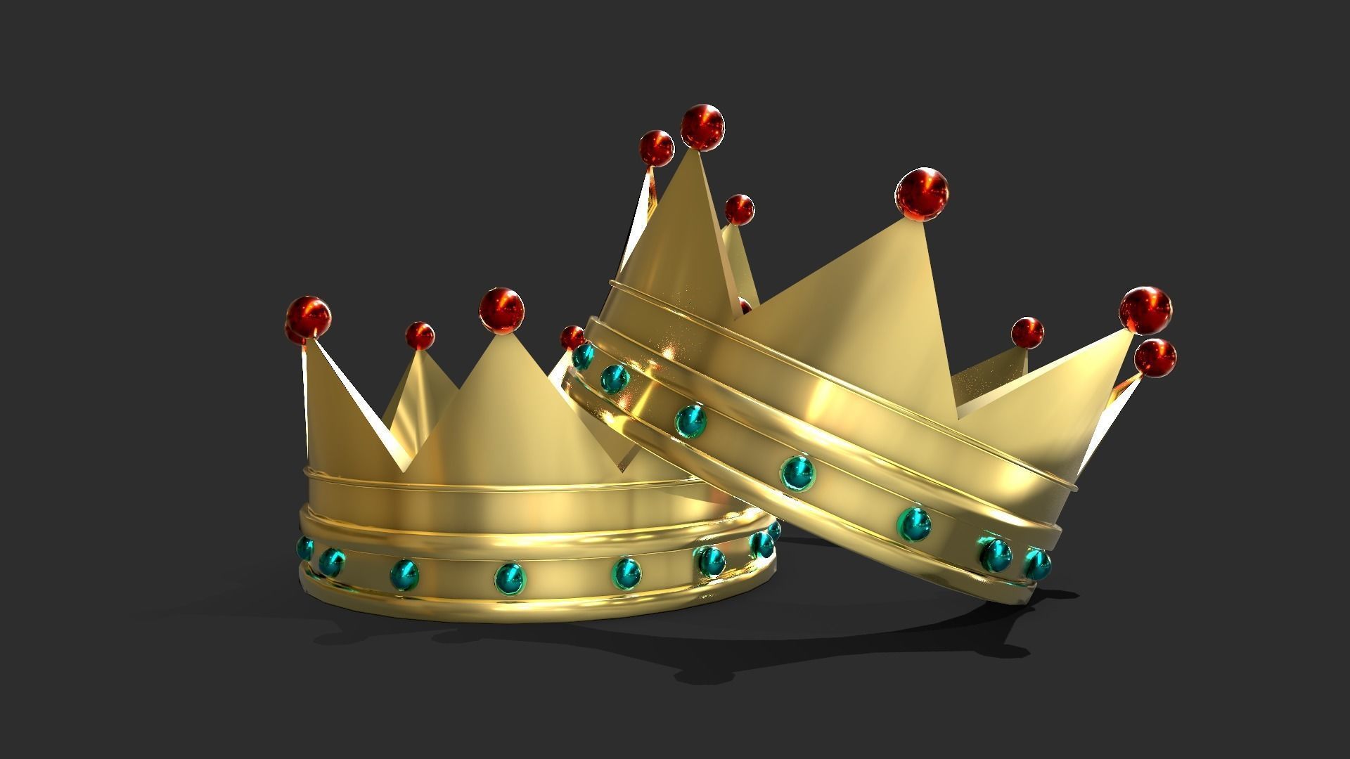 3D model Crown VR / AR / low-poly | CGTrader
