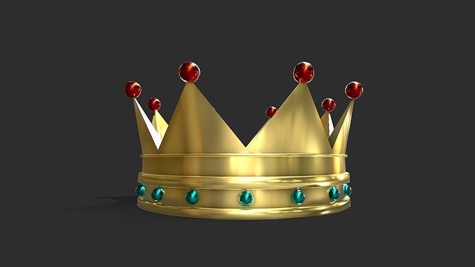 3D model Crown VR / AR / low-poly | CGTrader