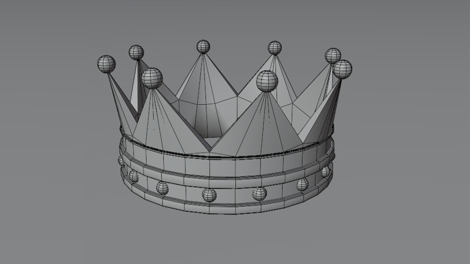 3D model Crown VR / AR / low-poly | CGTrader