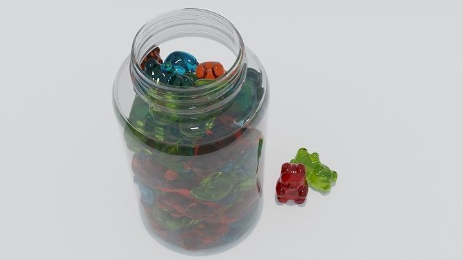 3D model Gummies With Jar 3D Model Download - 3D Jar - Gummy 3D Model ...