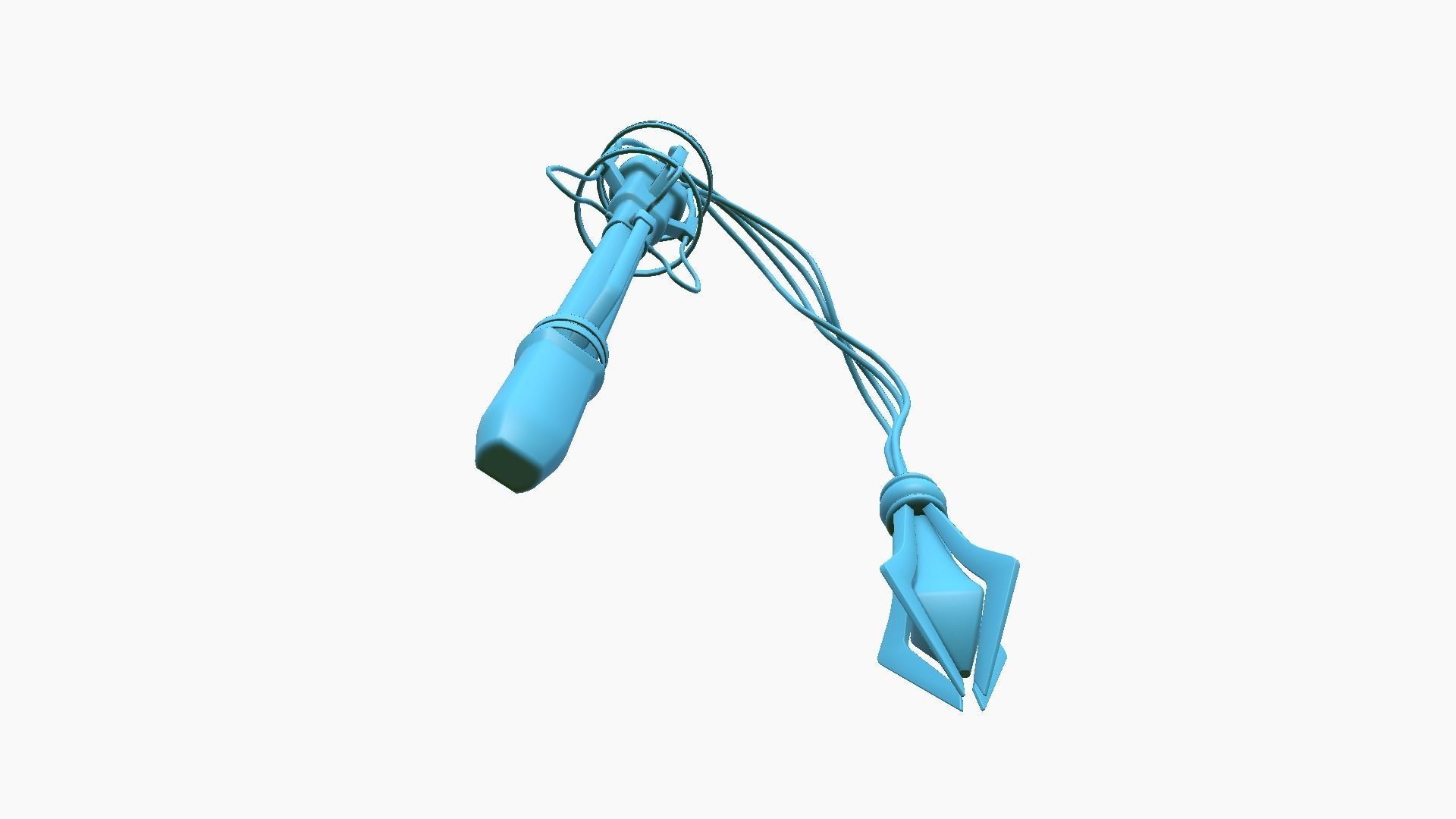 3D model SciFi Flail A01 Black Blue - Sci Fi Weapon Design VR / AR ...