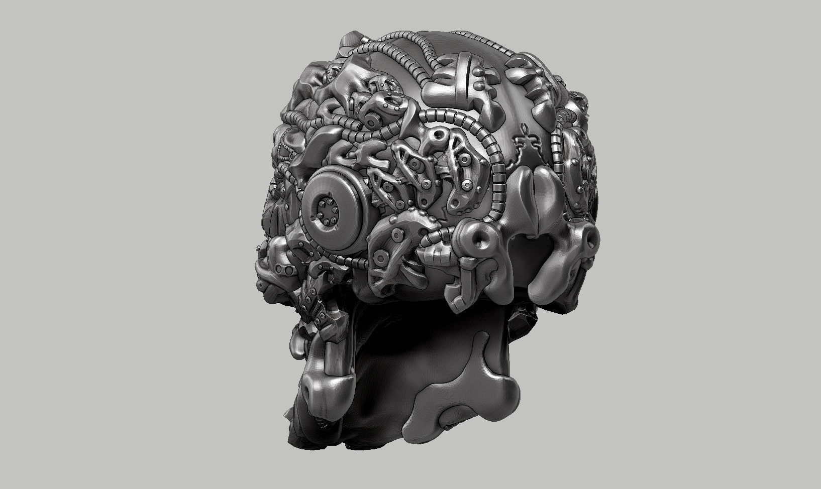 skull robot head a18 3d print model 3D model 3D printable | CGTrader