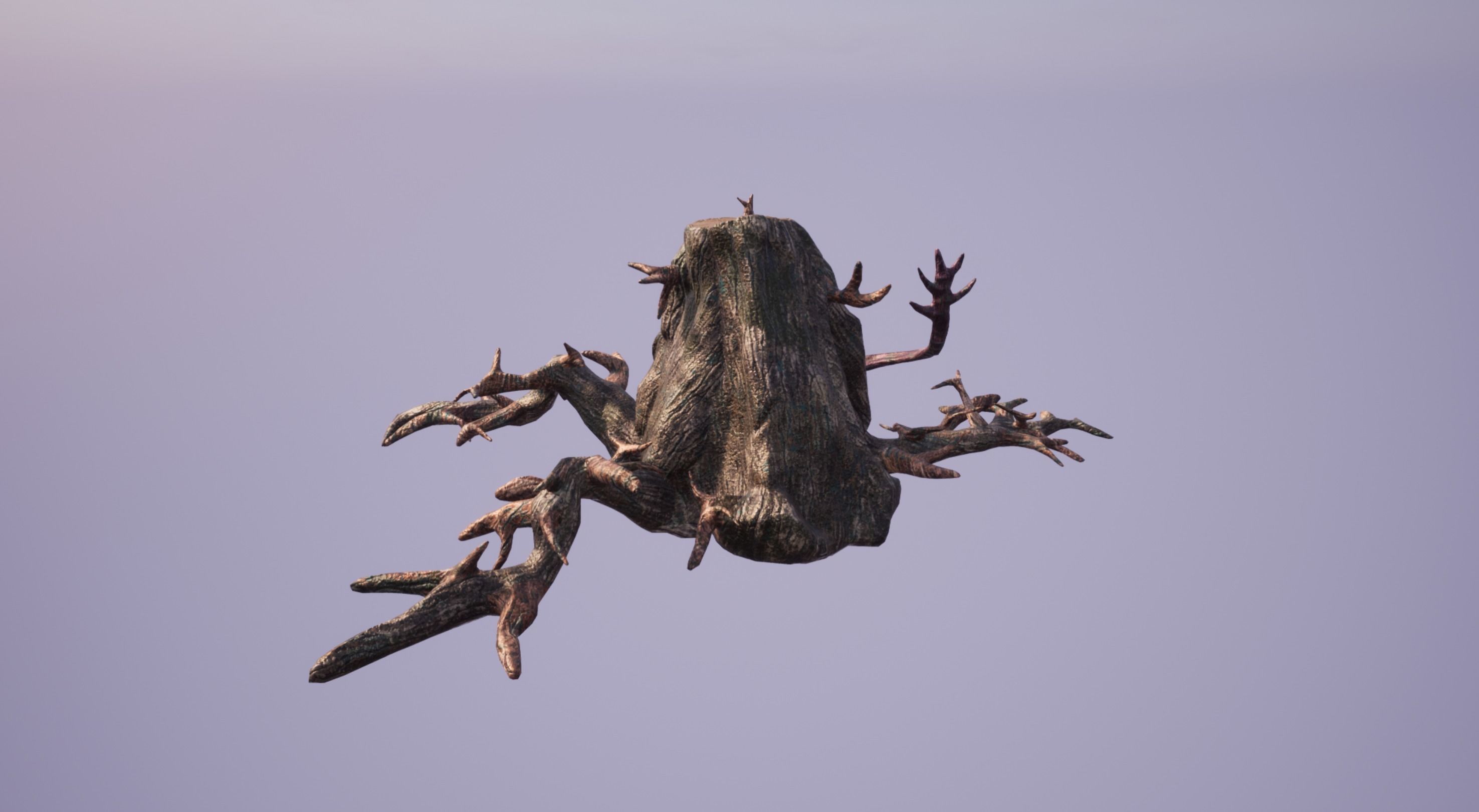3D model Tree Stump Ent Creature Monster VR / AR / low-poly | CGTrader