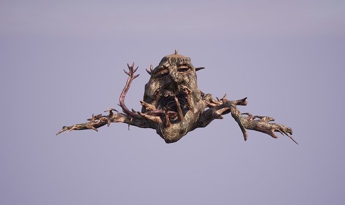 3D model Tree Stump Ent Creature Monster VR / AR / low-poly | CGTrader