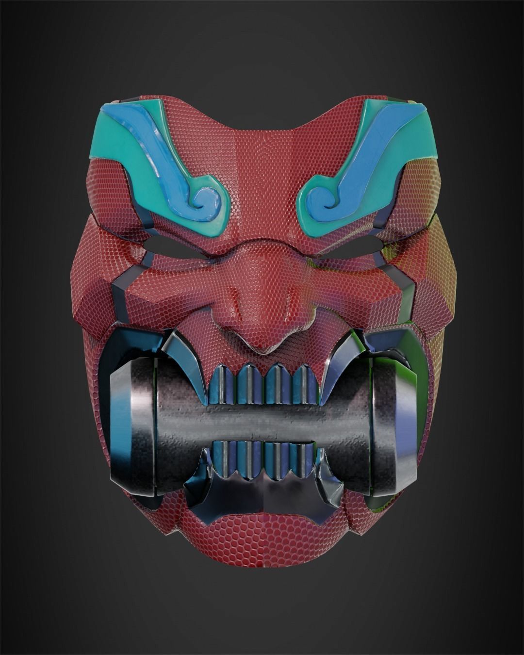 Overwatch 2 Genji BattlePass Mask for cosplay 3D model 3D printable ...