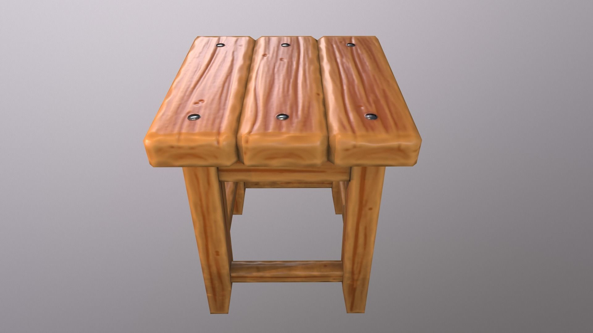 3D model Stylized medieval stool VR / AR / low-poly | CGTrader